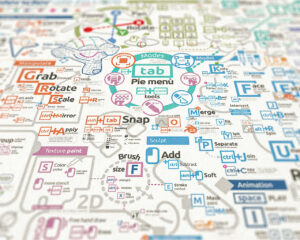 Learn Blender with a poster infographic, tips and shortcuts